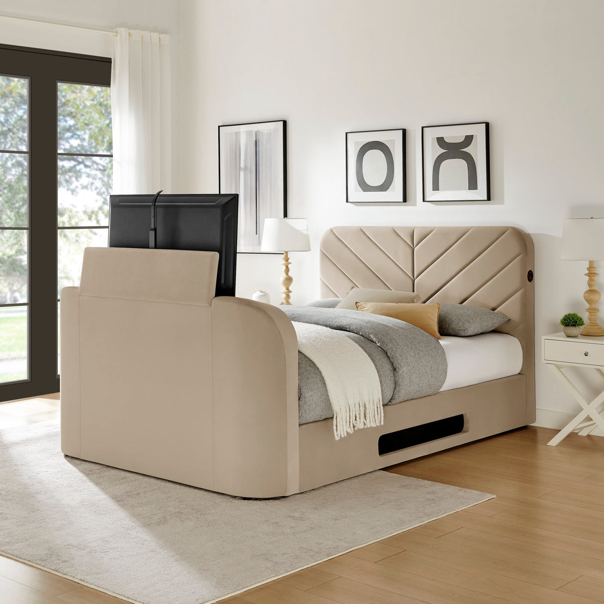 Chevron 2.1 Smart TV Bed Frame – TV Beds Northwest