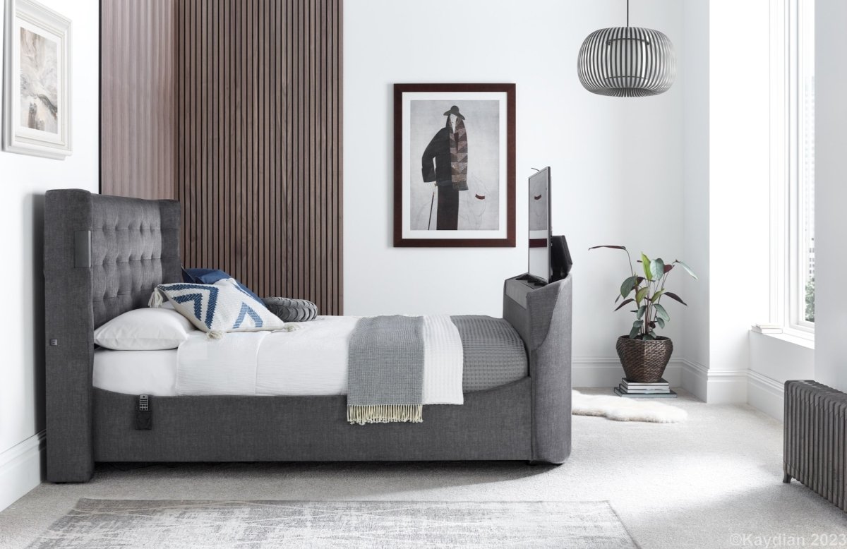 Belsay Dolby Atmos Media TV Bed frame - TV Beds Northwest - Kaydian Design