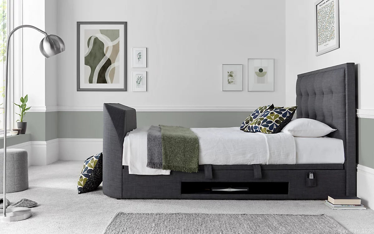 Shop Falmer Ottoman Storage TV Bed Frame by Kaydian Design Ltd at TV ...